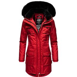 Navahoo Winterparka 'Tinis' Damen Gr&ouml;&szlig;e XL rot / schwarz