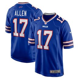 Footballtrikot Nike "Nike Trikot Buffalo Bills NFL Home Game Jersey Allen 17", Herren, Gr. S, blau (mehrfarbig), 100% Polyester, Trikots