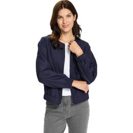 Damen Blousonjacke mit Rei&szlig;verschluss marine, Gr&ouml;&szlig;e 56