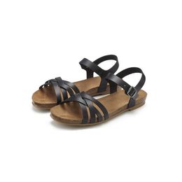 Lascana Sandale 'Sandalette, Sommerschuh' schwarz Gr. 39 f&uuml;r Damen