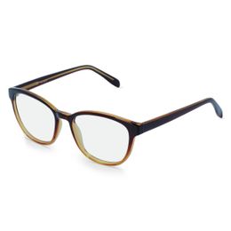 Fielmann MC 516 FA Brille Damen | Fassung: Vollrand, Butterfly, Braun Gemasert