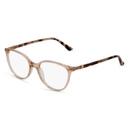 Fielmann LD 030 CL Brille Damen | Fassung: Vollrand, Oval, Rose Transparent