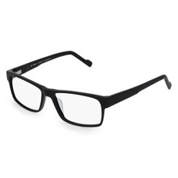 Fielmann 2155 FLEX CL Brille Herren | Fassung: Vollrand, Quadratisch, Schwarz Matt