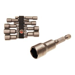 BGS-technic BGS Steckschl&uuml;ssel-Einsatz-Satz Sechskant Antrieb Au&szlig;ensechskant 6,3 mm (1/4 Zoll) SW 6 - 13 mm 8 teilig ; BGS technic (2758)