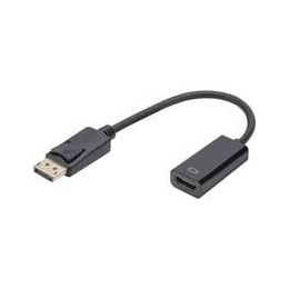 Digitus DisplayPort auf HDMI Adapter / Konverter schwarz