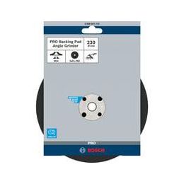 Bosch PRO Backing Pad, St&uuml;tzteller f&uuml;r Fiberschleifscheiben 230mm, M14, Schleifteller weich, f&uuml;r Winkelschleifer mit Spannmutter