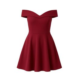 WOMAN VISION Kleid Damen Gr&ouml;&szlig;e 40 dunkelrot Winterkleid