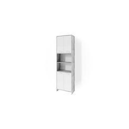 M&ouml;bel Kraft Hochschrank grau Ma&szlig;e (cm): B: 56,1 H: 190 &raquo; M&ouml;bel Kraft