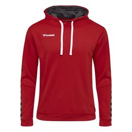 Hummel Sportsweatshirt 'Poly' Jungen Größe 140 dunkelgrau / dunkelrot / schwarz / weiß