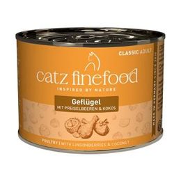 Catz Finefood Nassfutter Katze Classic Adult mit Gefl&uuml;gel 12x200 g