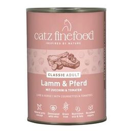 Catz Finefood Nassfutter Katze Classic Adult Lamm und Pferd 12x400 g