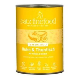 Catz Finefood Nassfutter Katze Classic Adult Thunfisch und Huhn 12x400 g