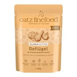 Catz Finefood Nassfutter Katze Classic Kitten Gefl&uuml;gel 32x85 g