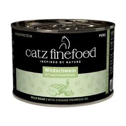 Catz Finefood Nassfutter Katze Pure Adult Wildschwein 24x200 g