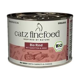 Catz Finefood Nassfutter Katze Bio Adult Rind 24x200 g