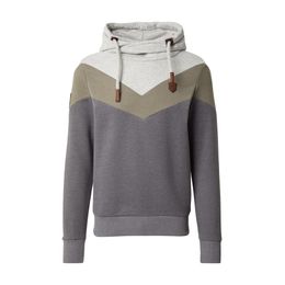 Naketano Sweatshirt Herren Gr&ouml;&szlig;e XXXL schlammfarben / dunkelgrau / graumeliert
