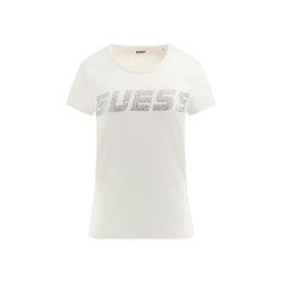 Guess Sportshirt 'KIARA' Damen Gr&ouml;&szlig;e XXS silber / wei&szlig;