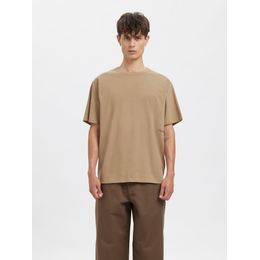 Selected T-Shirt Herren Gr&ouml;&szlig;e S camel