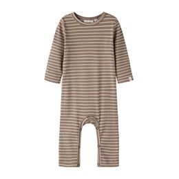 Lil'atelier Pyjama Gr&ouml;&szlig;e 86 braun / wei&szlig;