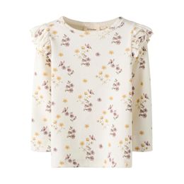 name it Shirt 'NMFGAVO' M&auml;dchen Gr&ouml;&szlig;e 122/128 gelb / helllila / offwhite