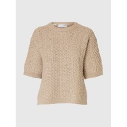 Selected Pullover Damen Gr&ouml;&szlig;e S taupe