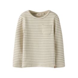 Lil'atelier Shirt Jungen Gr&ouml;&szlig;e 98 beige / dunkelbeige