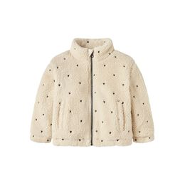 name it Jacke 'Nalo' M&auml;dchen Gr&ouml;&szlig;e 122/128 beige / schwarz