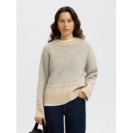 Selected Pullover Damen Gr&ouml;&szlig;e XL beige / grau