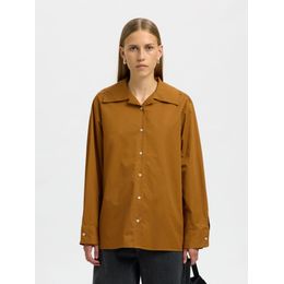 Selected Bluse Damen Gr&ouml;&szlig;e L cognac