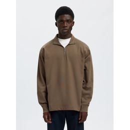 Selected Sweatshirt Herren Gr&ouml;&szlig;e M braun