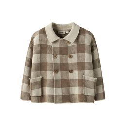 Lil'atelier Strickjacke Jungen Gr&ouml;&szlig;e 110 beige / braun