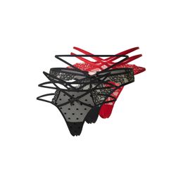 Hunkem&ouml;ller Hunkem&ouml;ller String Damen Gr&ouml;&szlig;e XS rot / schwarz Winterschuhe