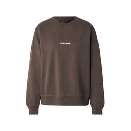 Pegador Sweatshirt 'SELA' Damen Gr&ouml;&szlig;e XL kastanienbraun / wei&szlig;