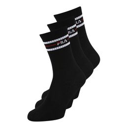 Fila Socken Damen Gr&ouml;&szlig;e 43/46 rot / schwarz / wei&szlig;