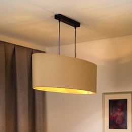 Envostar H&auml;ngelampe Idun hellbeige 80 cm Naturmaterial vegan