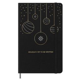 Moleskine Liniertes Notizbuch ''Holiday'' in Schwarz - (B)13 x (H)21 cm - 20% | Buero-schulbedarf