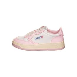 AUTRY Leder-Sneakers "Medalist" in Wei&szlig;/ Rosa - 37% | Gr&ouml;&szlig;e 39 | Damen-sneakers