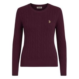 U.S. Polo Assn. Pullover in Aubergine - 39% | Gr&ouml;&szlig;e M | Damen-pullover-cardigans