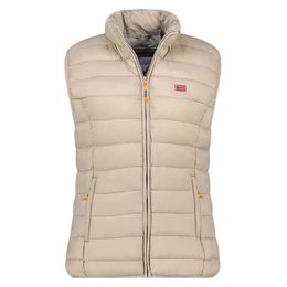 Geographical Norway Steppweste "Vatikolor" in Beige - 59% | Gr&ouml;&szlig;e L | Damenjacken