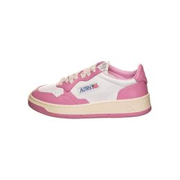 AUTRY Leder-Sneakers "Medalist" in Wei&szlig;/ Pink - 40% | Gr&ouml;&szlig;e 35 | Damen-sneakers