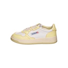 AUTRY Leder-Sneakers "Autry" in Wei&szlig;/ Gelb - 35% | Gr&ouml;&szlig;e 36 | Damen-sneakers