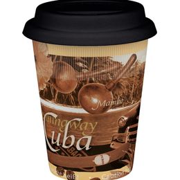 Könitz Könitz To-Go-Becher "Coffee Cuba" in Braun - 380 ml - 12% | Gedeckter-tisch