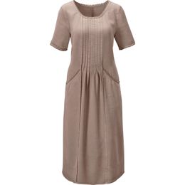CREATION L PREMIUM Damen Sommerkleid in Lyocell-Qualität sesam Größe 38
