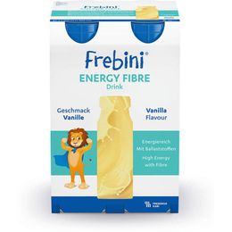 Fresenius Frebini Energy Fibre Drink Vanille Trinkflasche 4X200 ml