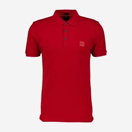 BOSS Rotes Poloshirt mit Logo-Detail
