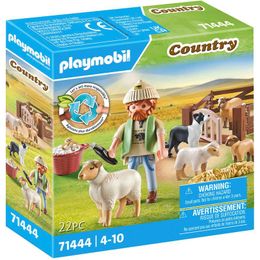 Playmobil Konstruktions-Spielset &raquo;Junger Sch&auml;fer mit Schafen (71444), Country&laquo; teilweise aus recyceltem Material; Made in Europe bunt