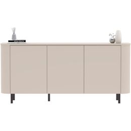 Inosign Sideboard &raquo;Lido, 181 cm breit, 3 T&uuml;ren, Anrichte, Kommode, Stauraumschrank&laquo; Formgebogenes MDF, Stirnseiten mit Rundung, Push-to-open, 