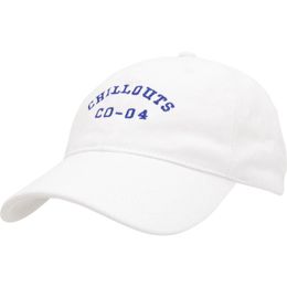 Chillouts Herren Chillouts Baseball Cap &raquo;Woodland Hat&laquo; mit Chillouts-Stickerei im Vintage-Stil wei&szlig;