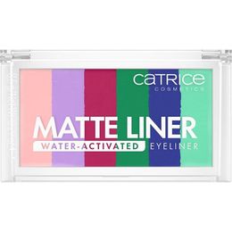 Catrice Eyeliner »Matte Liner Water-Activated Eyeliner« Vegane wischfeste Textur mit leuchtenden Farben. bunt Wasseraktivierbare Formel für...