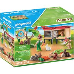 Playmobil Konstruktions-Spielset &raquo;Kaninchenstall (71252), Country&laquo; teilweise aus recyceltem Material; Made in Europe bunt